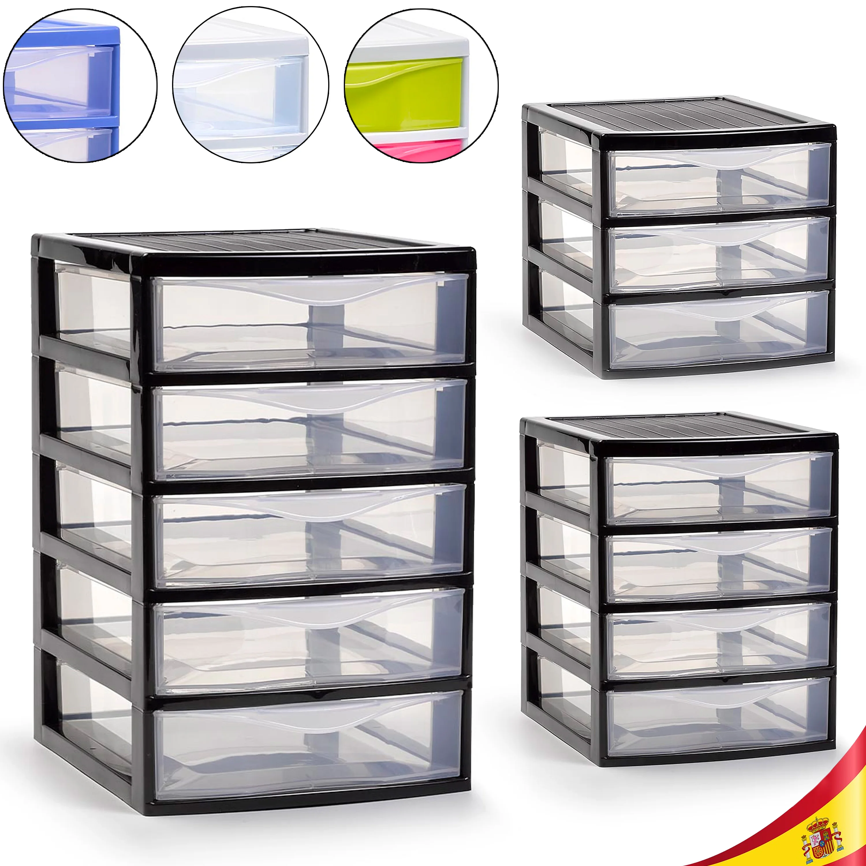Guadiana Easy Drawer Set 18X22X17.5Cm 18X22.5X23Cm 18X22.5X28Cm Larger ...