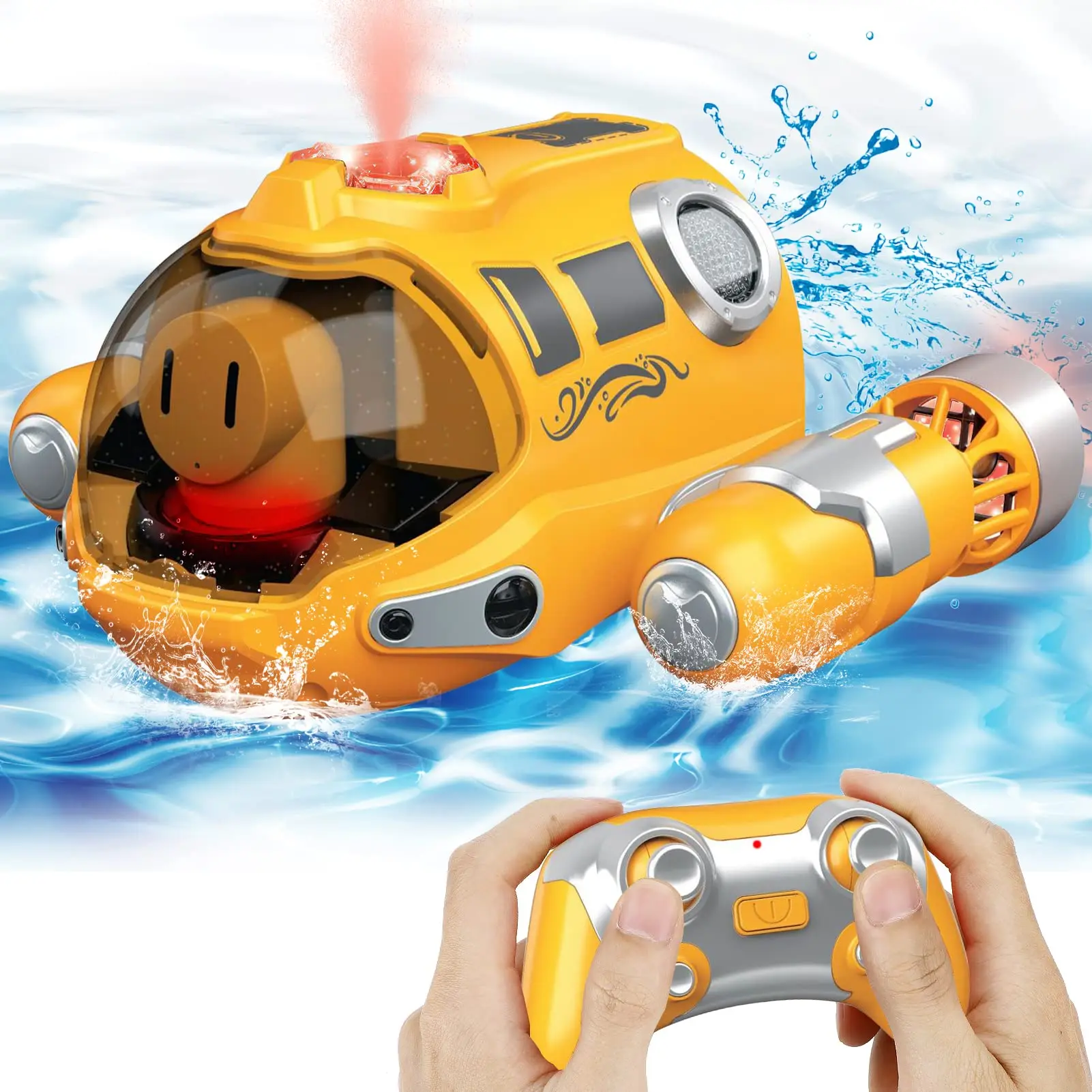 2-4GHz-Remote-Control-Boat-with-Spray-Light-Function-Double-Propellers ...