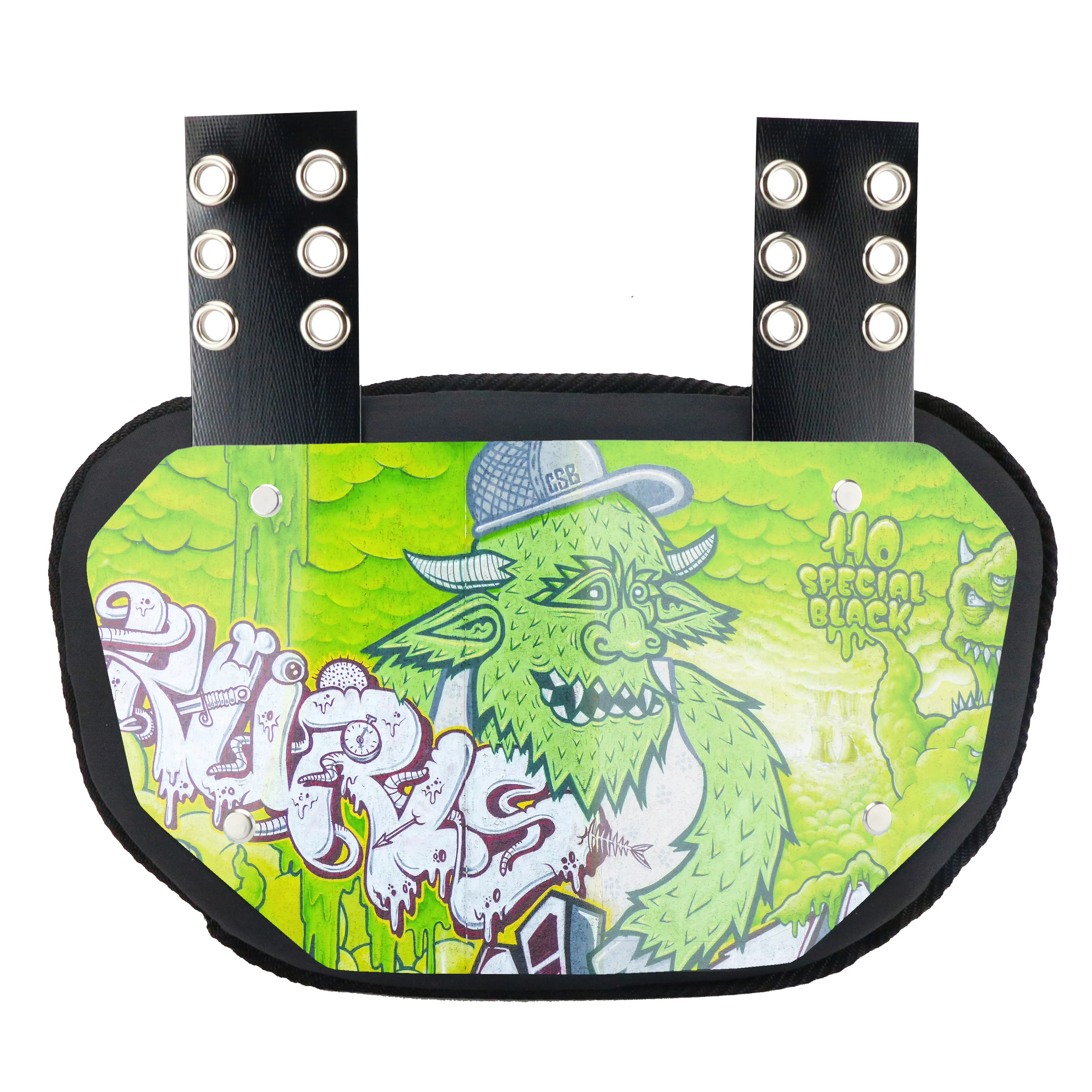 American-Football-Back-Plate-For-Adult-Youth-Broken-Rainbow-Rear ...