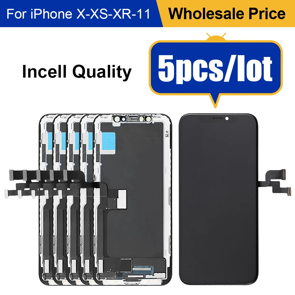 Wholesale 5 Piece/lot LCD For iPhone 11 Incell X XS XR Screen Touch ...