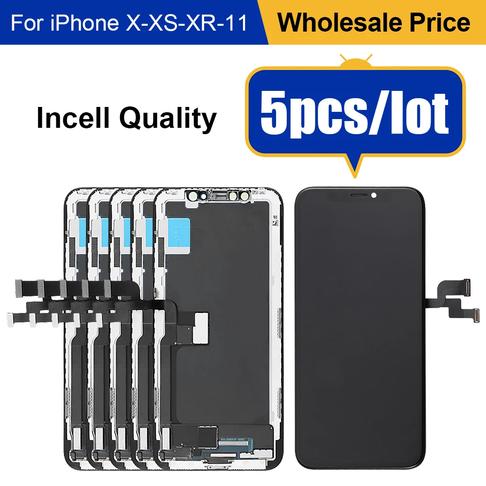 Wholesale 5 Piece/lot LCD For iPhone 11 Incell X XS XR Screen Touch Display Assembly Replacement