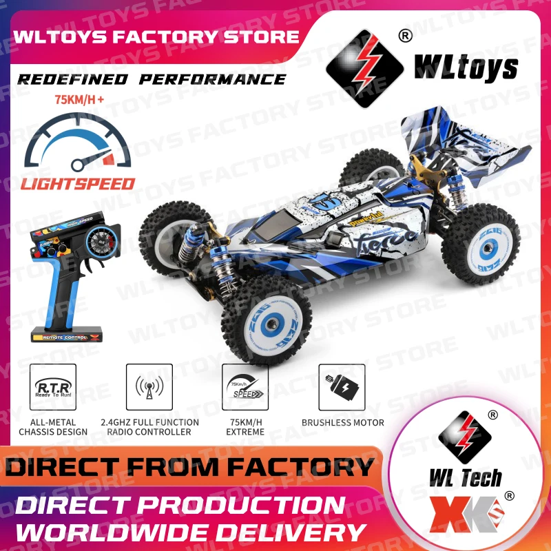 WLtoys 124017 124016 V2 2.4G Racing RC Car 75KM/H Brushless 4WD ...