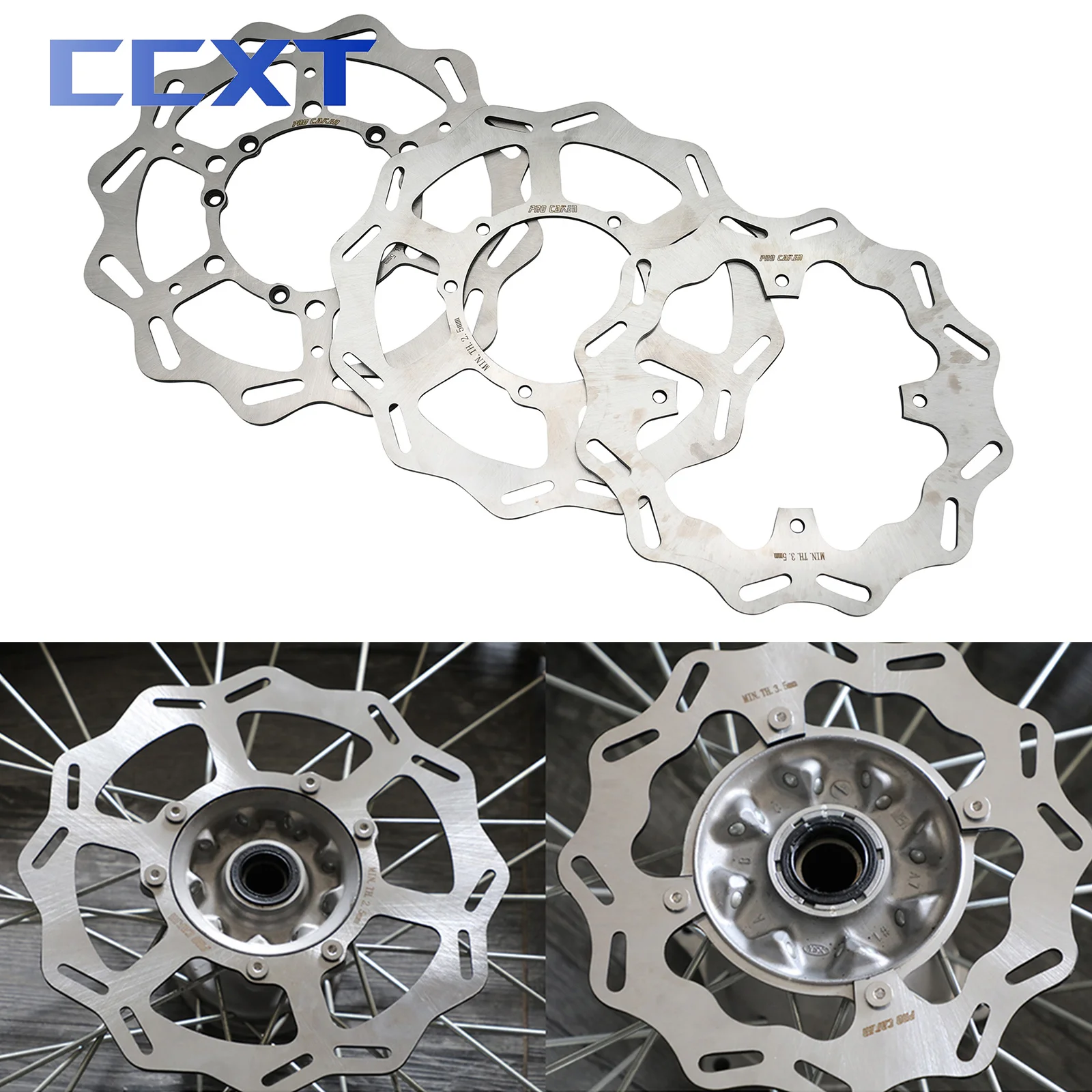 Rotor de disco de freno delantero y trasero para motocicleta, accesorio ...