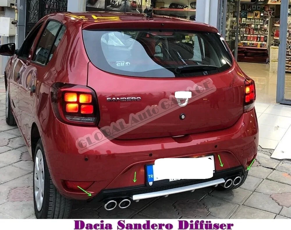Extensión de difusor para Dacia Sandero, accesorio de parachoques ...