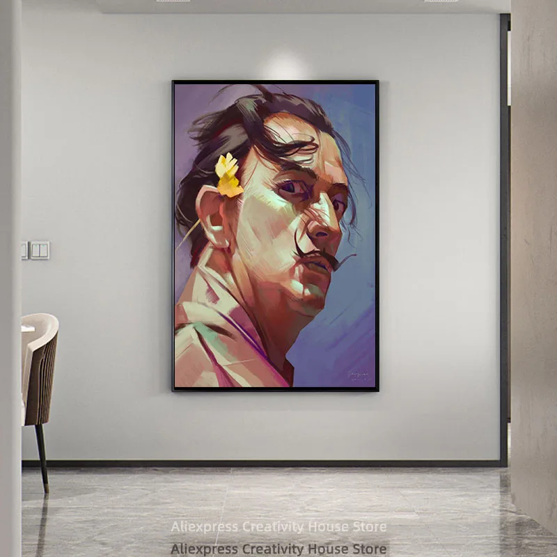 Salvador Dali Portrait Painting