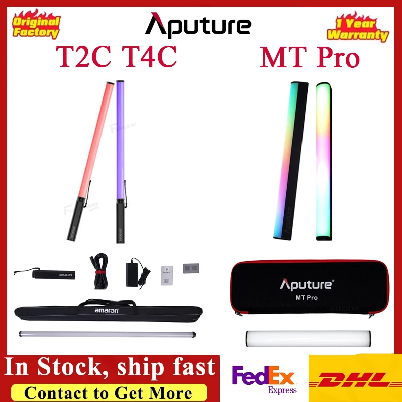 Aputure Amaran T2c T4c Rgb Tube Light Stick Handheld Full Color Light ...