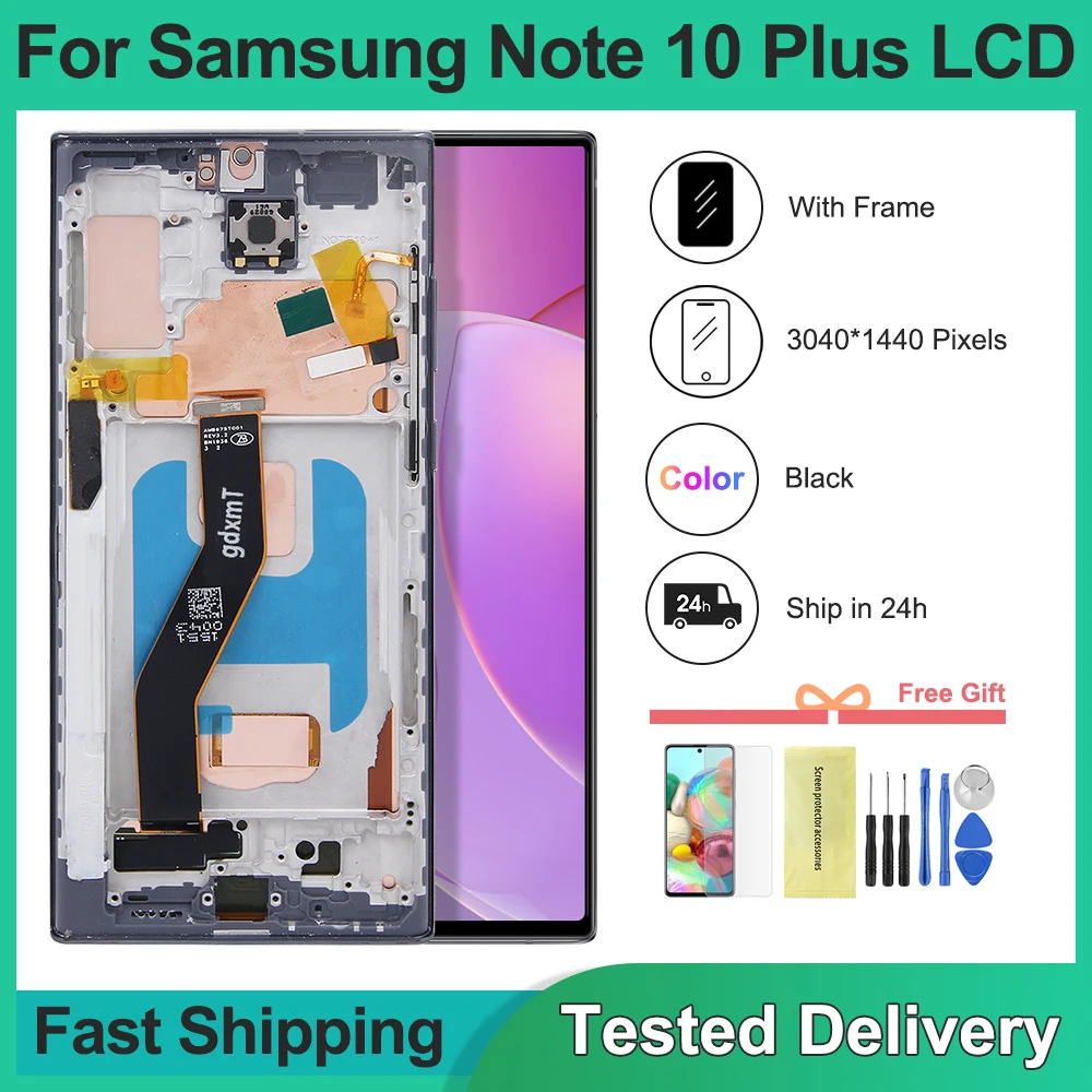 Note10-Screen-Assembly-for-Samsung-Note-10-Plus-N975F-SM-N9750-Lcd ...