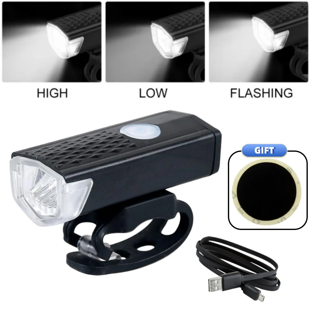 1Pcs-Bicycle-Light-USB-LED-Rechargeable-Set-MTB-Road-Bike-Front-Back ...