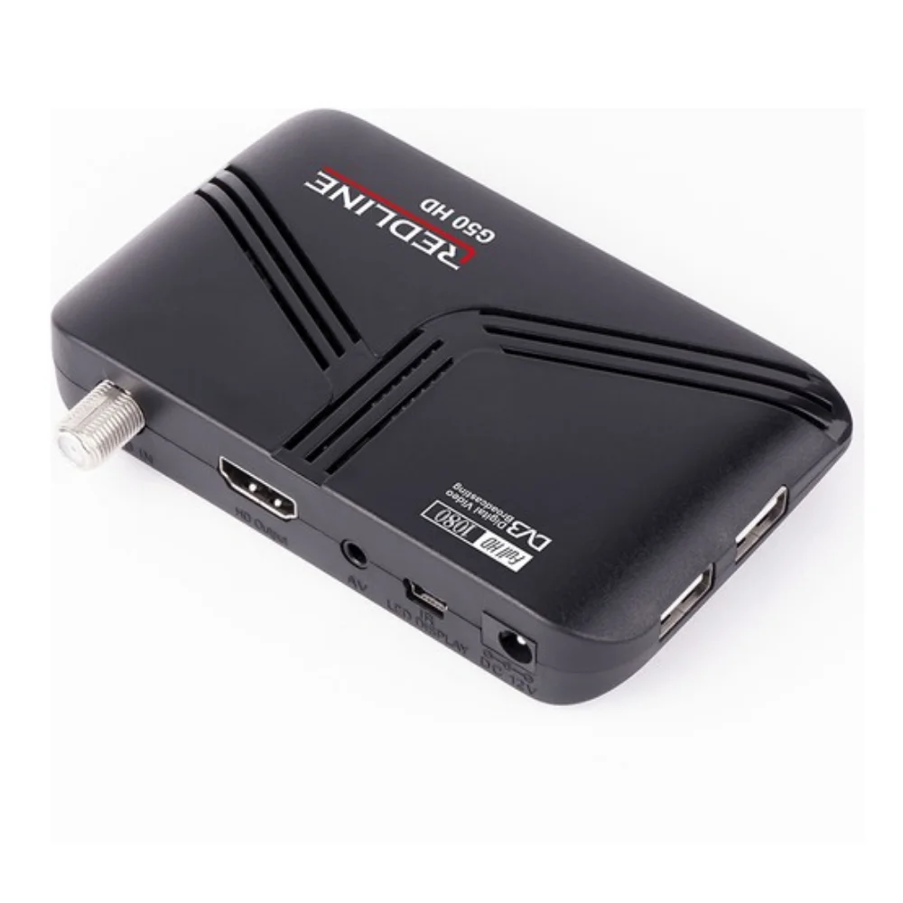 Redline G50 Black Satellite Receiver HDMI Wi-Fi USB 1080p Full HD 5000 ...