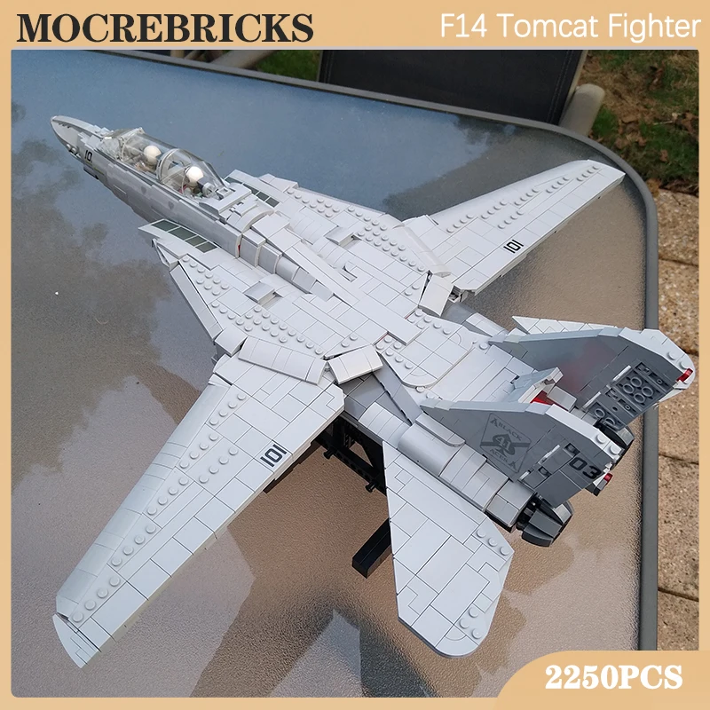 WW II Military War Weapon Equipment US F14 Tomcat Shipborne Fighter MOC ...