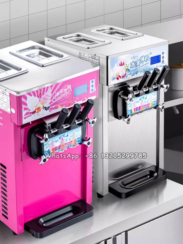 Desktop-three-color-ice-cream-machine-commercial-fully-automatic-ice ...