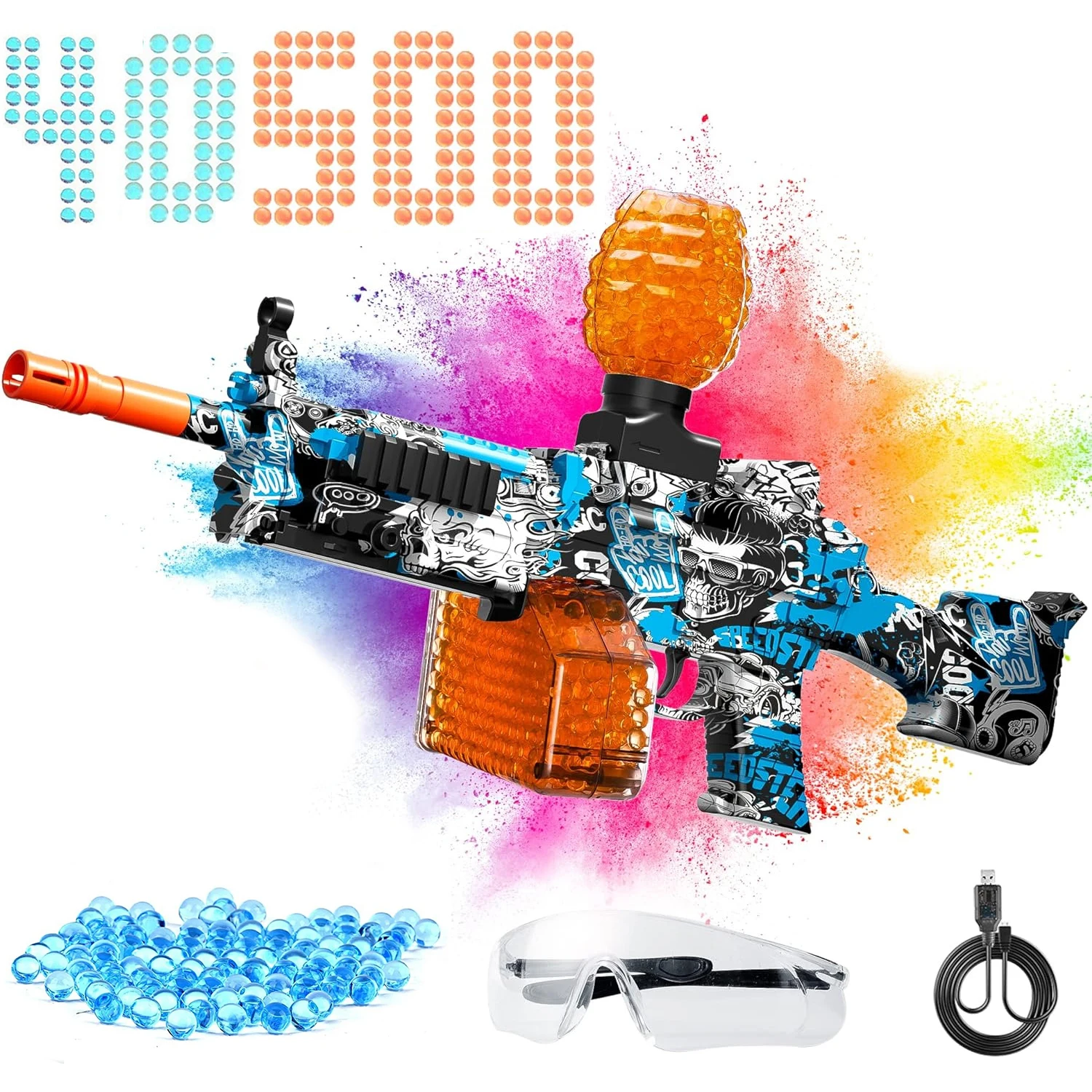 M249-Graffiti-Elektrische-Gel-Bal-Gun-Speelgoed-Water-Gel-Ball-Kralen ...