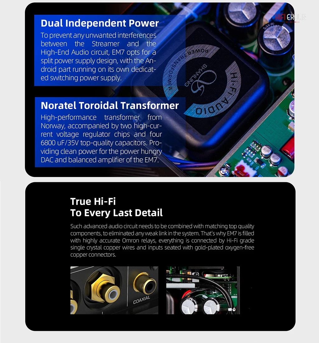 Shanling EM7 Streamer DAC & AMP RIG Headphone Amplifier