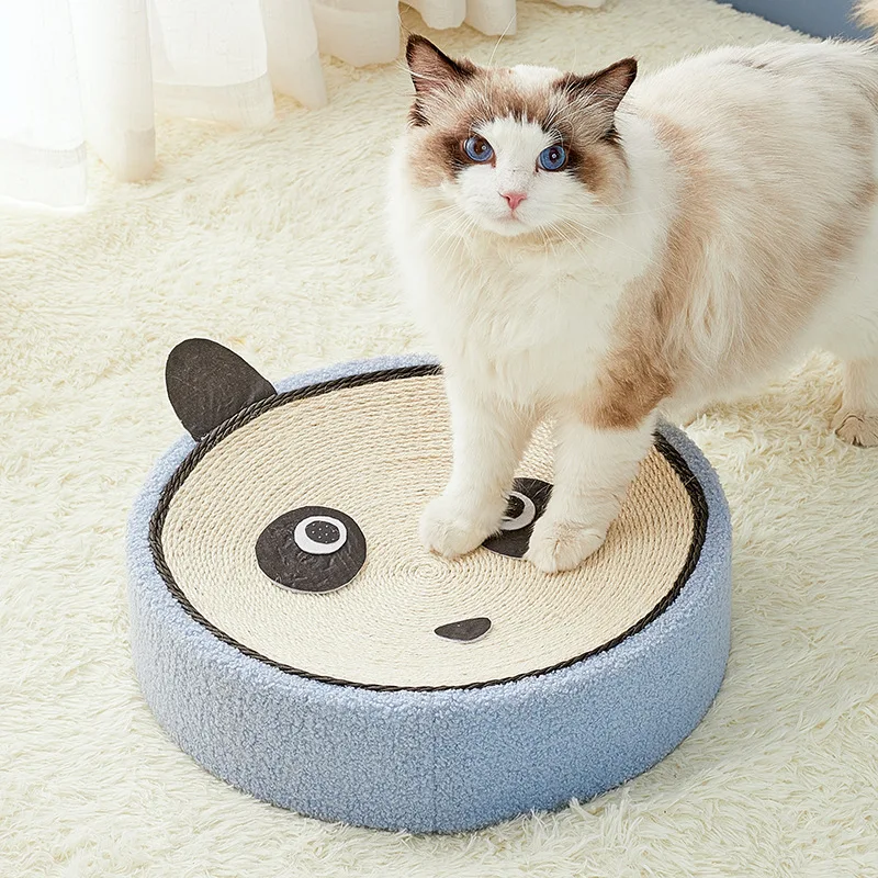 Sisal-Cat-Scratching-Board-Cartoon-Panda-Pet-Supplies-Bowl-Shape-Toy ...