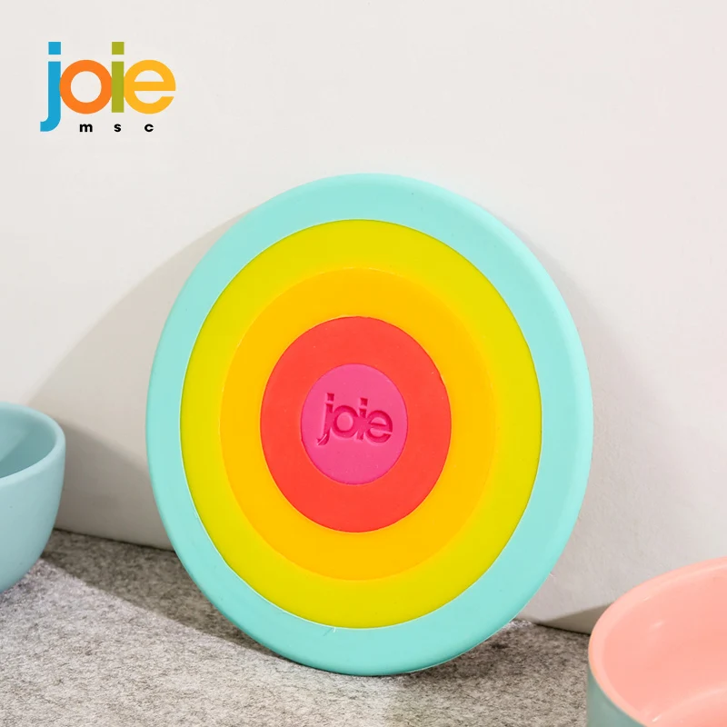 Joie-Rainbow-Silicone-Trivet-5-in-1-Reusable-Insulation-Pad-Round ...