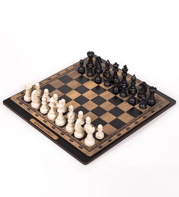Custom Wooden Chess Set For Big Person Custom Gift Chess Set Custom ...
