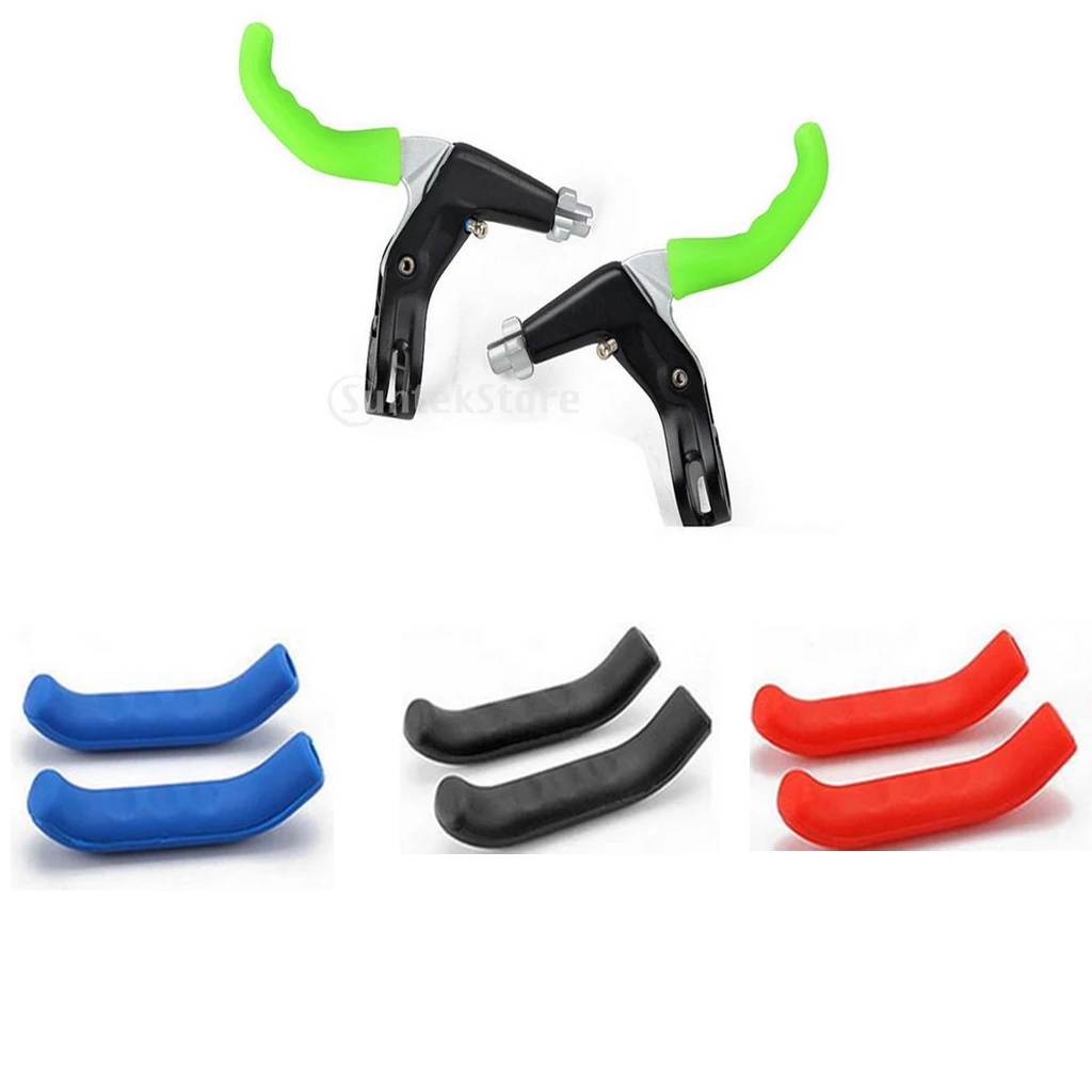 1 Pair Anti-Skid Mountain Bike BMX Brake Lever Grips Handle Sleeve ...