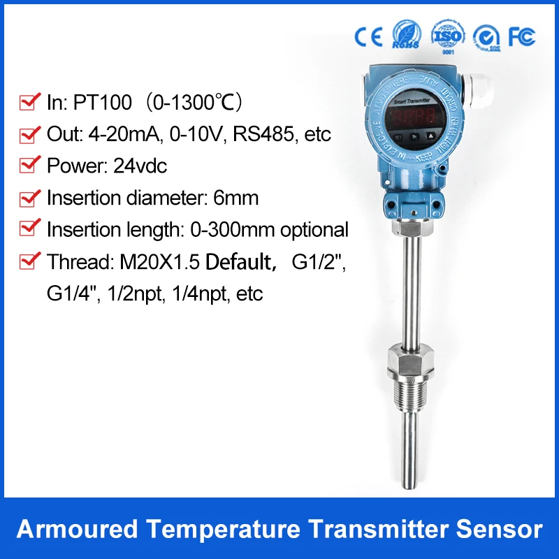 PT100-Intelligent-Explosion-Proof-Temperature-Transmitter-With-Digital ...