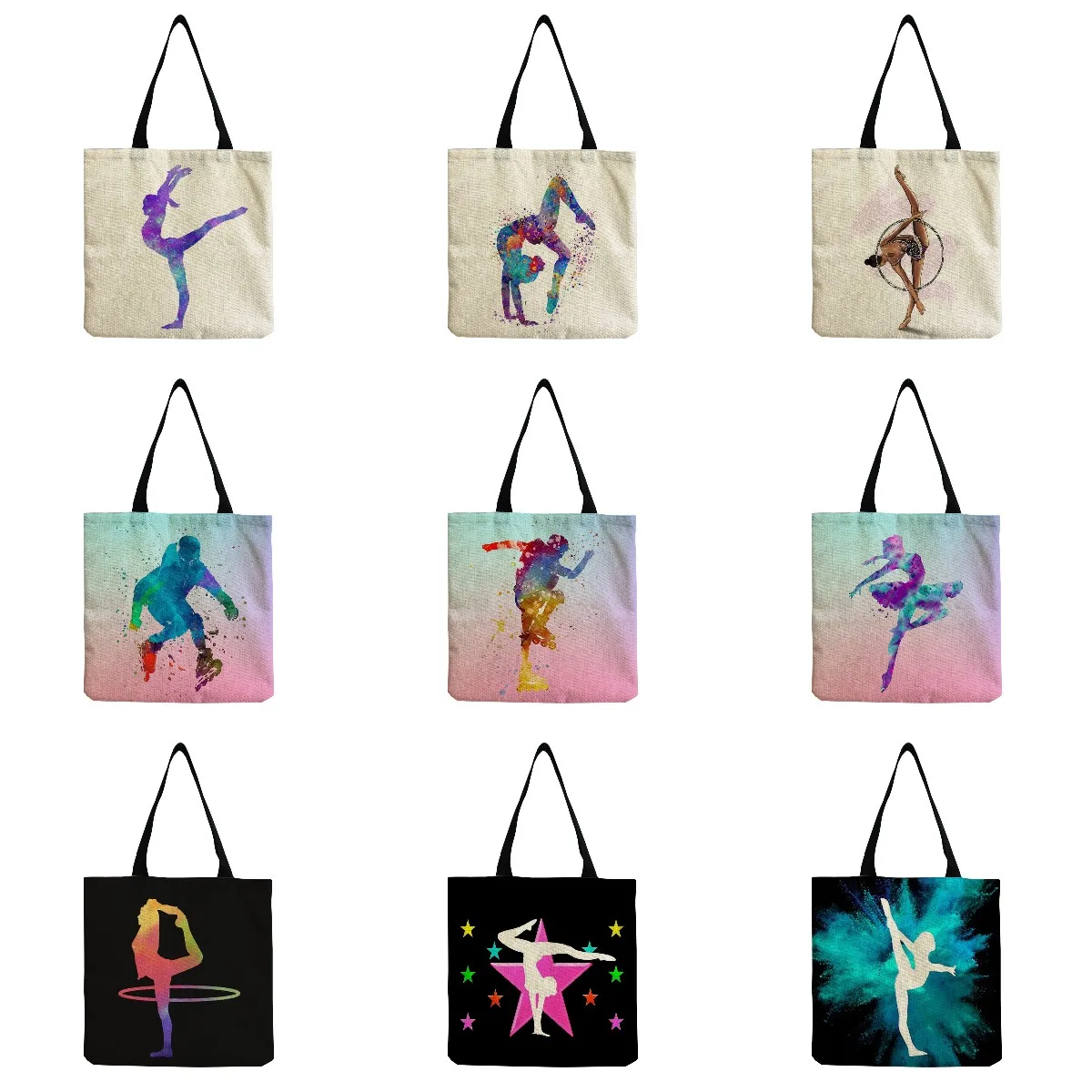 Rhythmic-Gymnastics-Women-s-Shoulder-Bag-High-Capacity-Eco-Reusable ...
