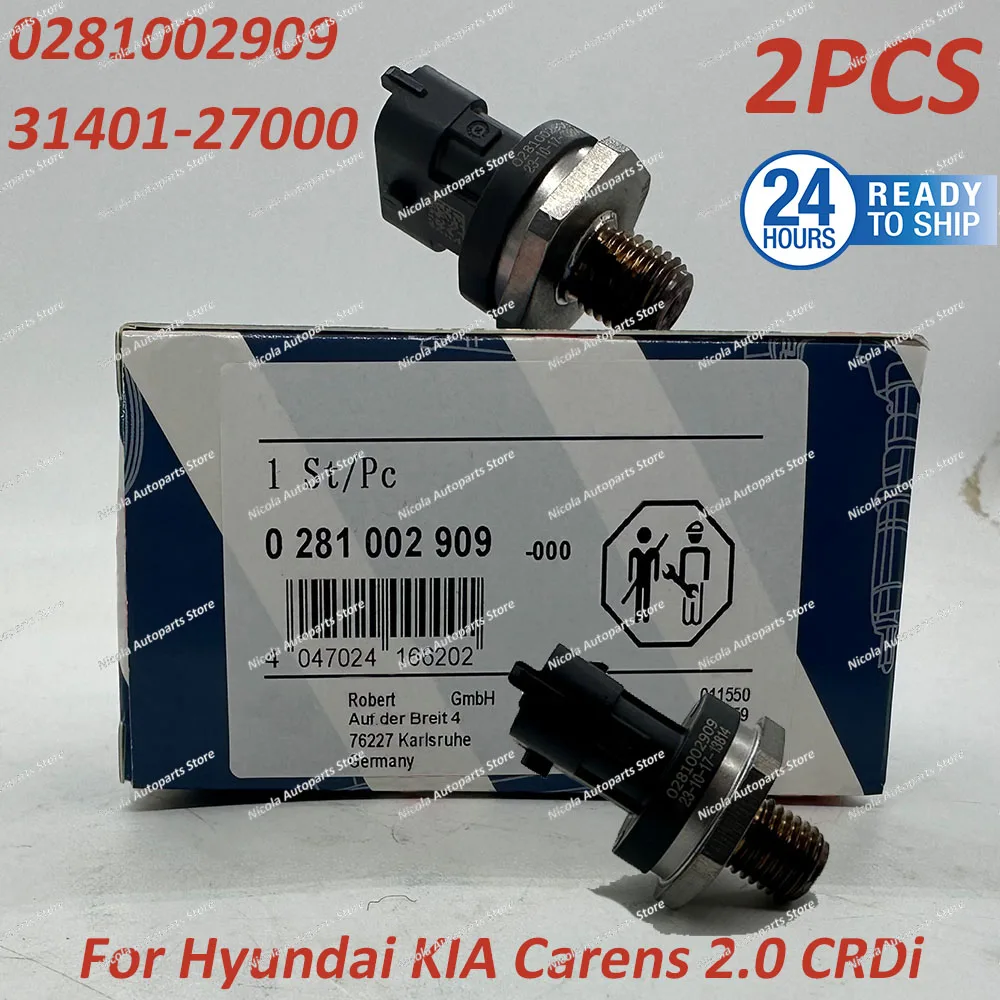 2PCS-0281002909-Fuel-Rail-Pressure-Sensor-0281002867-3140127000-For ...
