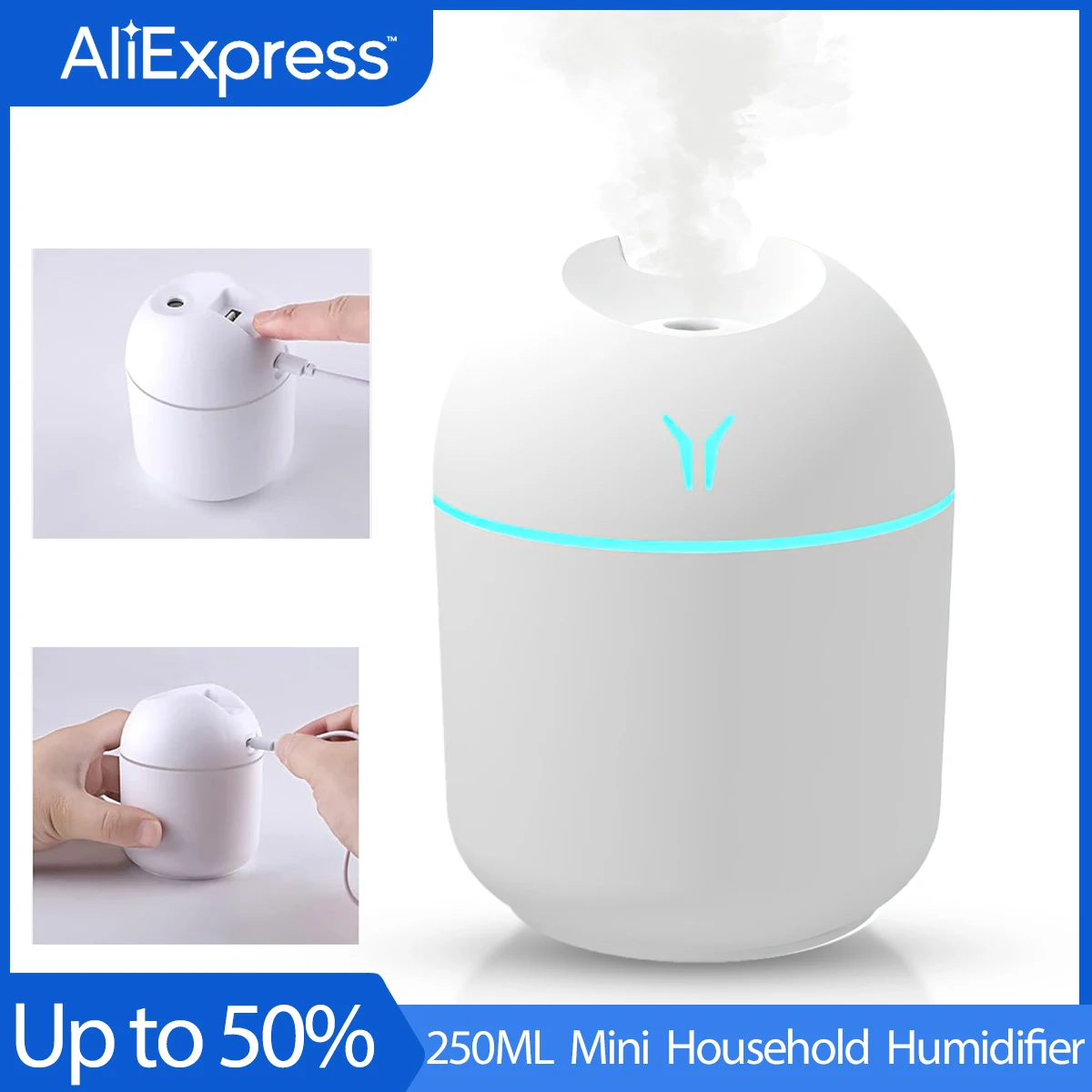 250ML-Humidifier-Mini-Aromatherapy-Humidifiers-Diffusers-For-Home ...
