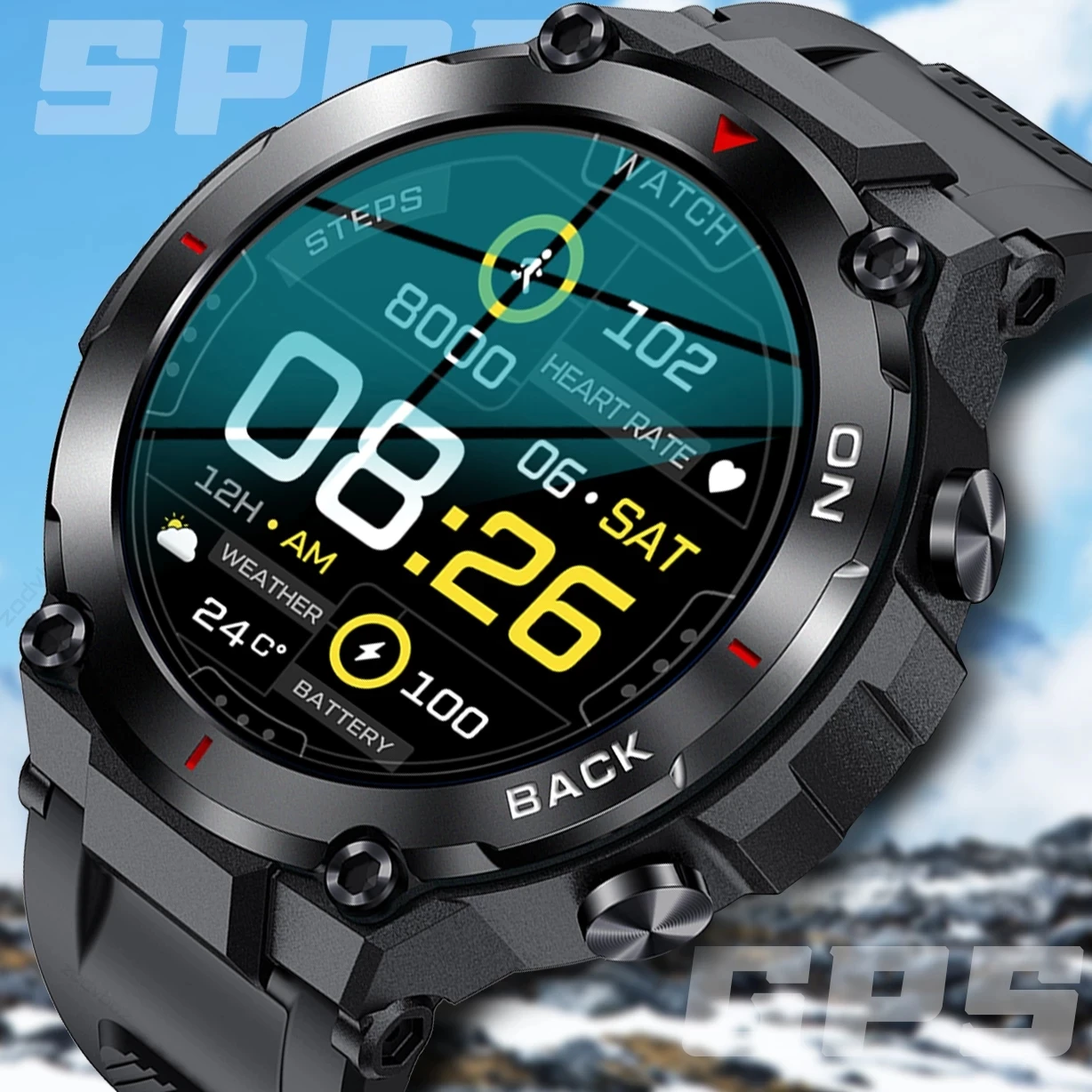 LIGE-Outdoor-GPS-Smart-Watch-For-Men-IP68-Waterproof-Smartwatch-Health ...