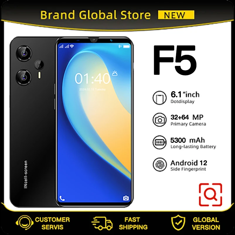 Tel-fono-Inteligente-F5-versi-n-Global-dispositivo-con-Android-2024-6GB ...