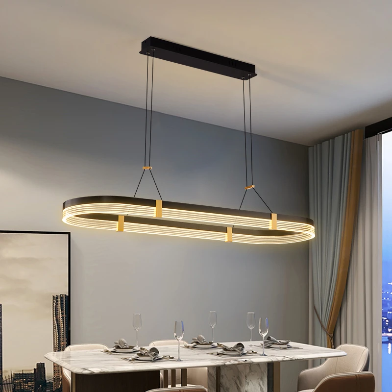 Modern Dining Table Minimalist Lights | Modern Dining Table Chandelier ...