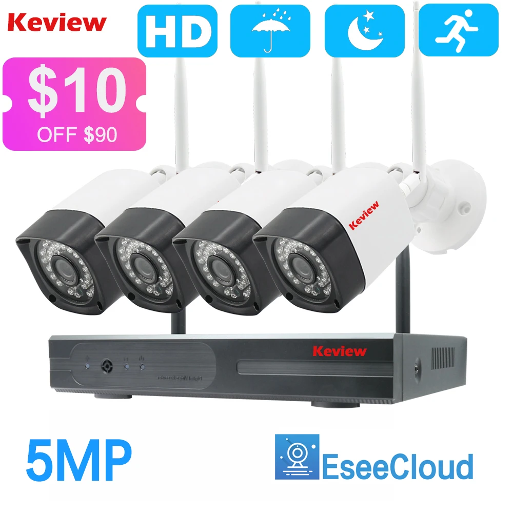 3mp 5mp 8ch Nvr Hd Ip Wifi Camera System Audio Record Outdoor Color ...