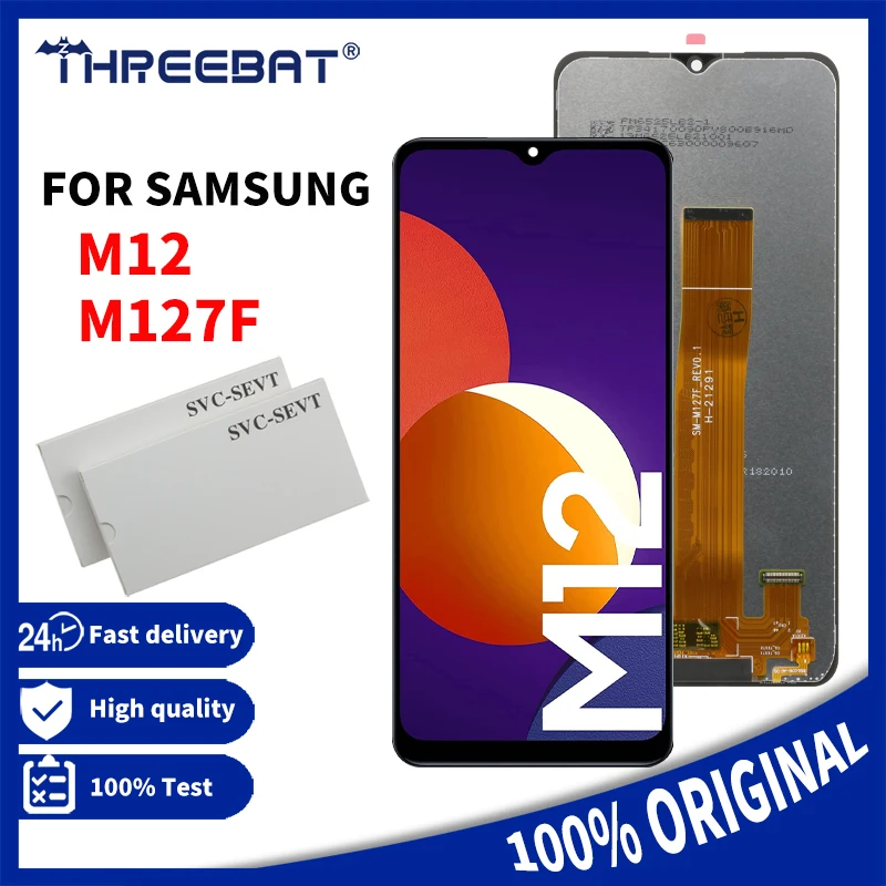 6.5 "original Para Samsung Galaxy M12 M127 M127f Display Lcd De Toque ...