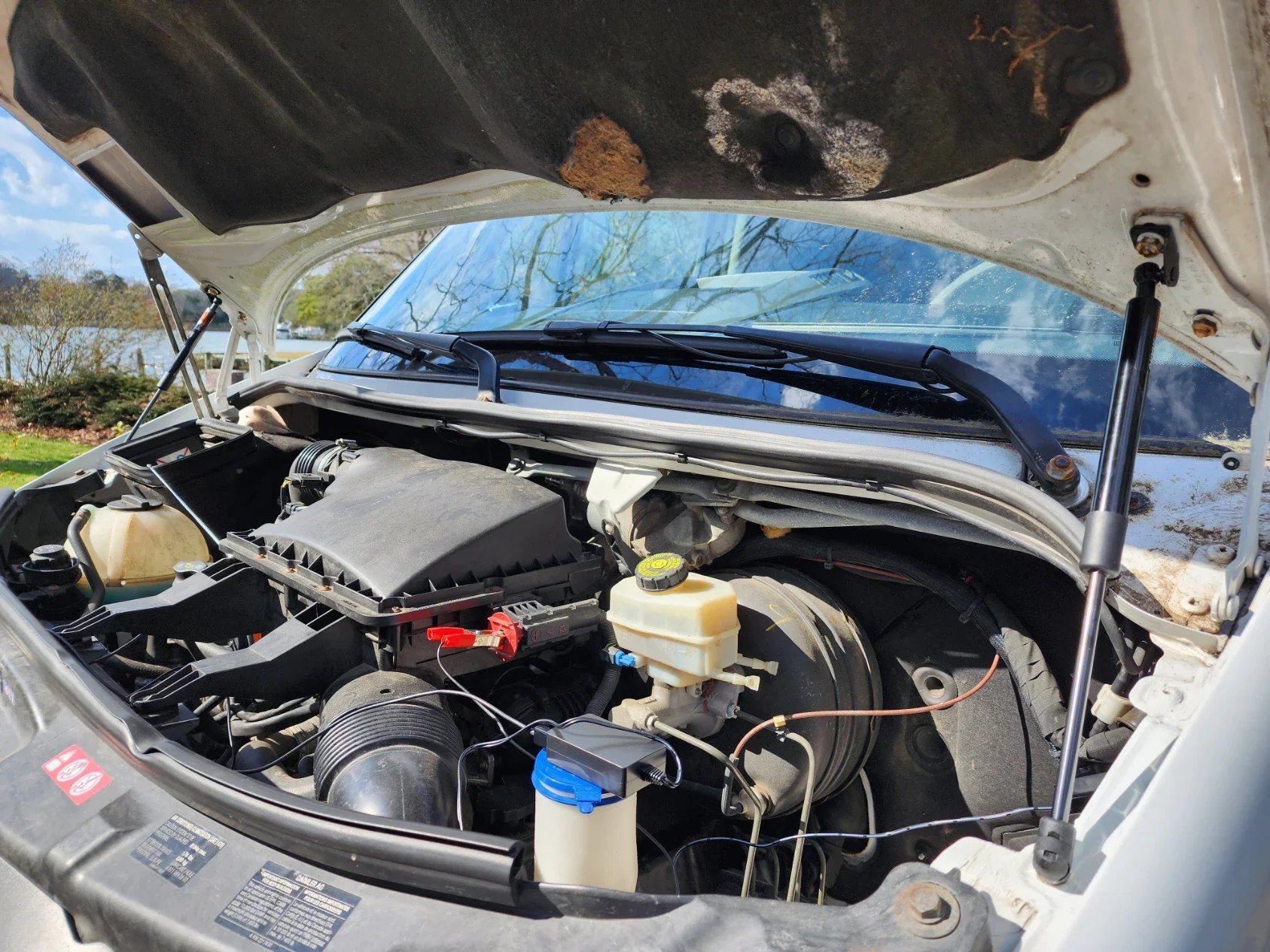 Hood Bonnet Struts For Mercedes Benz Sprinter 906 NCV3 2006-2018 Engine ...