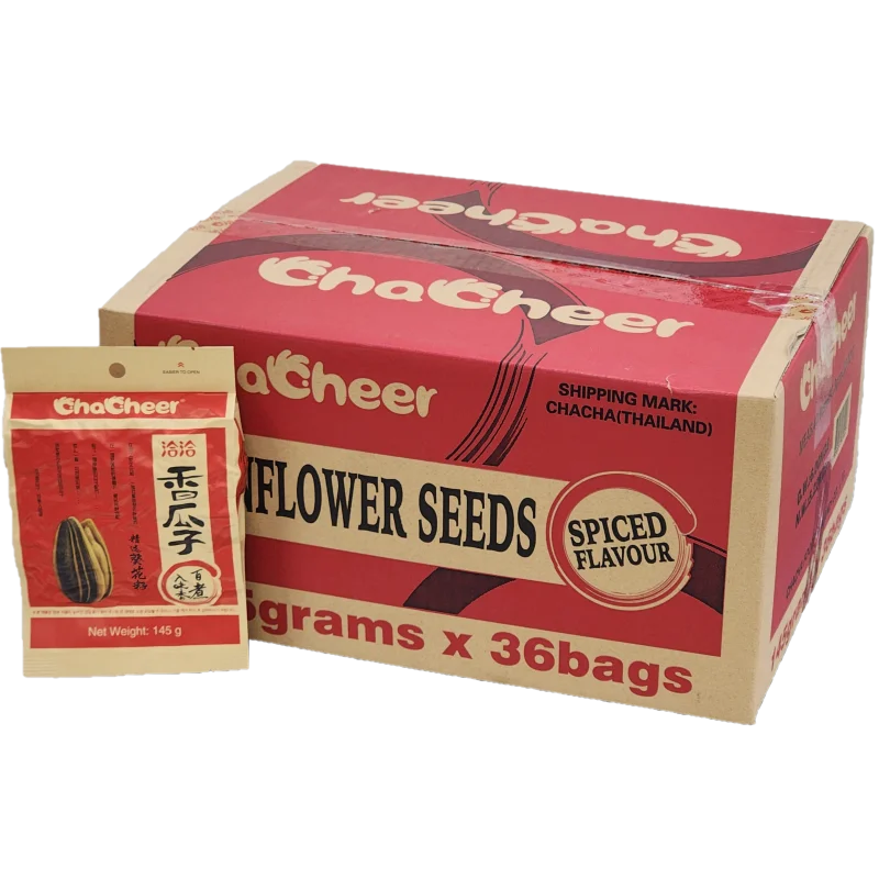 챠챠 해바라기씨 양념맛 145g/36봉/1박스 - chacheer sunflower seeds spicy flavor 145g ...