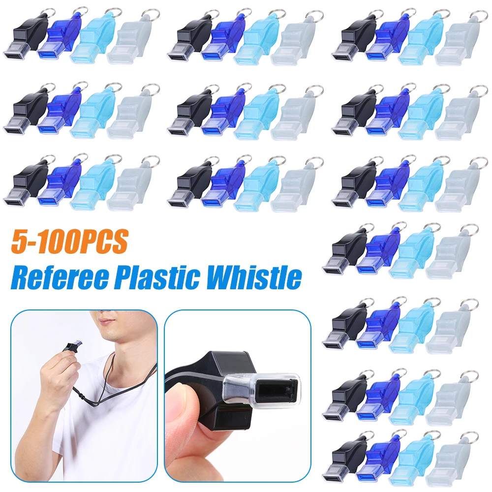 5-100pcs-Referee-Whistle-High-quality-Sports-Like-Big-Sound-Whistle-Non ...
