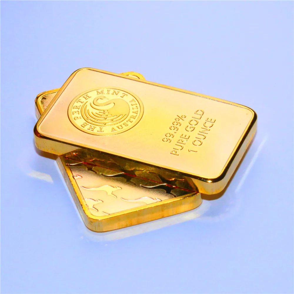 Australian-kangaroo-Gold-Bar-1-OZ-24K-Gold-Plated-Gold-Bullion-No ...