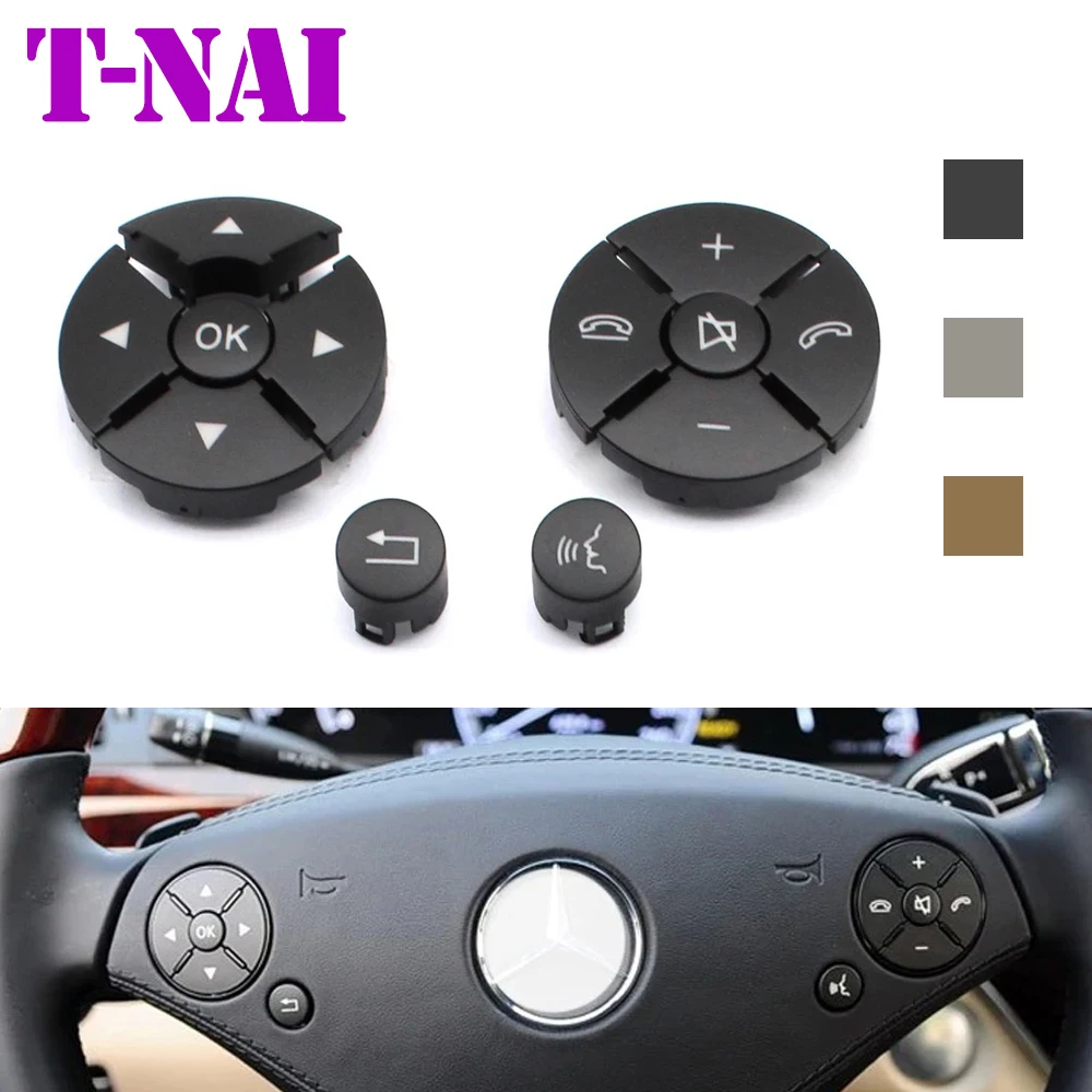 Car-Left-Right-Multi-function-Steering-Wheel-Switch-Control-Button-Trim ...