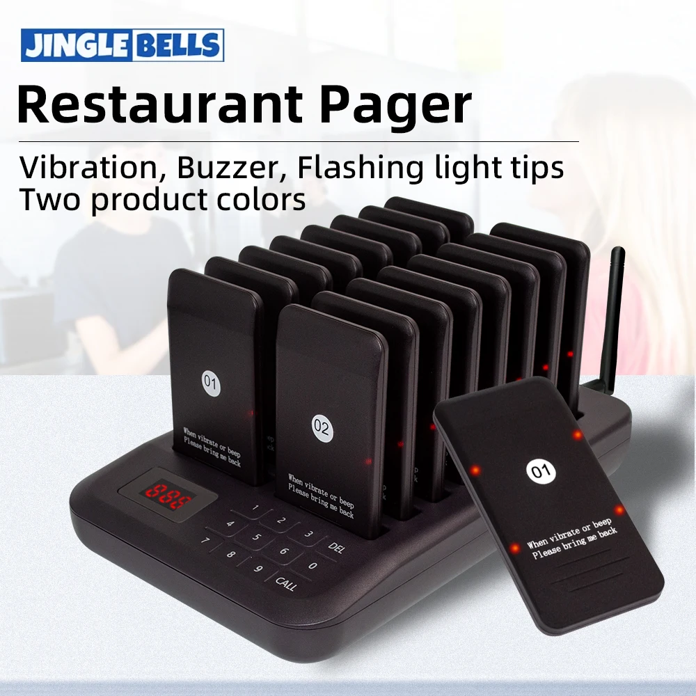 Restaurant-Pager-Pagers-Wireless-Caller-Buzzer-Church-Beeper-Bell ...
