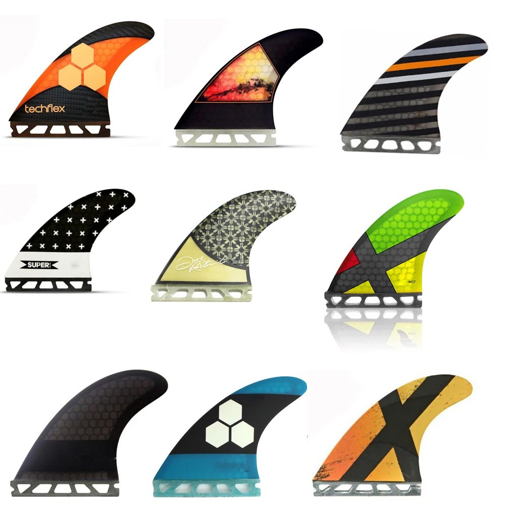 Thruster-Fins-Surf-Carbon-Honeycomb-annd-Fiberglass-Surfboard-Fins-in ...