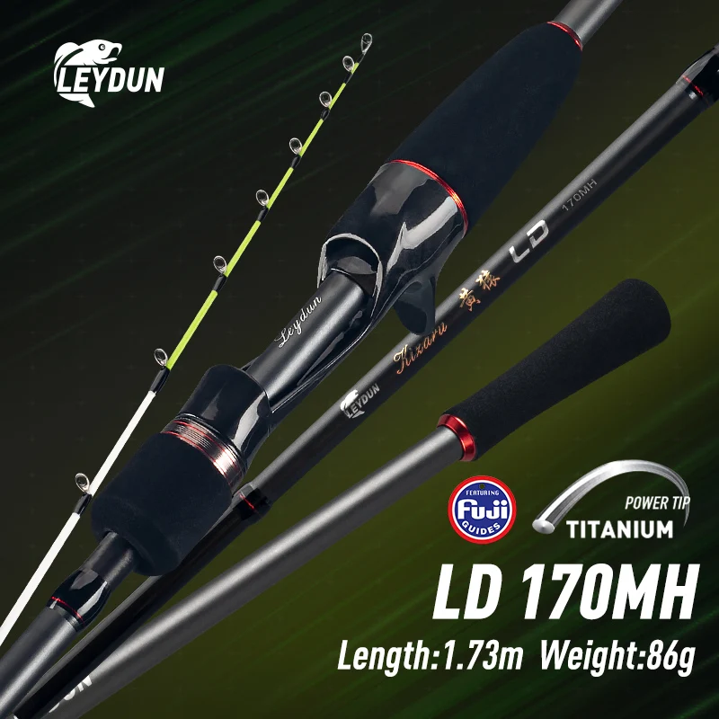LEYDUN-Kizaru-170MH-Fishing-Rods-Full-FUJI-Guide-Ultra-light-Octopus-Tianium-Tip-Cuttlefish ...