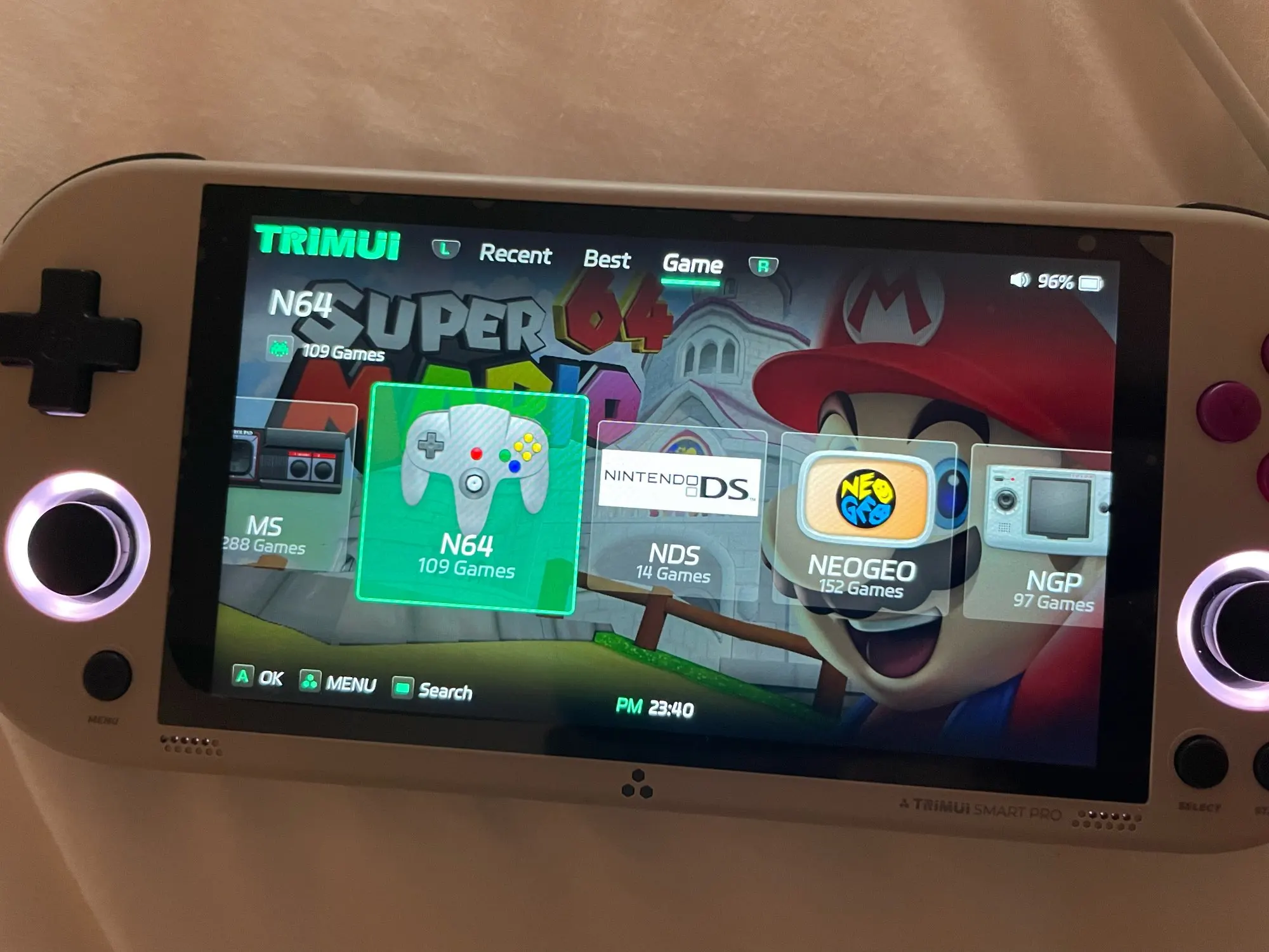 Trimui Smart Pro Handheld Game Console 4.96''IPS Screen Linux System ...