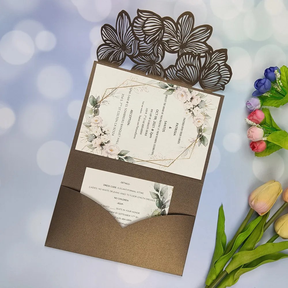 Wedding invitation pocket envelopes 60 photos - Astyledwedding.com