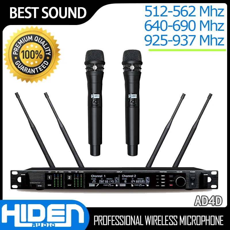 AD4D-Mic-Microfone-Sem-Microphones-Micro-System-Professional-Wireless ...