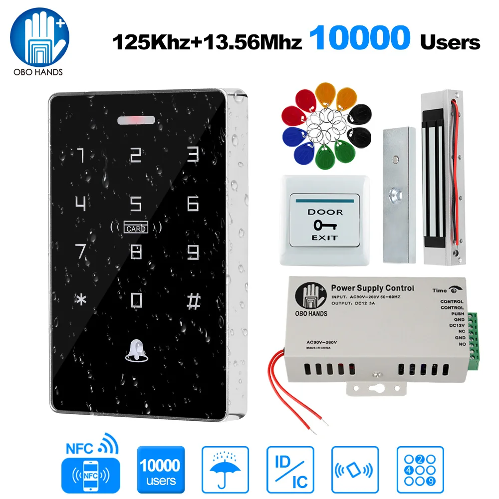 Outdoor-Access-Control-System-Kit-Set-Waterproof-RFID-Keypad-125KHz-13 ...