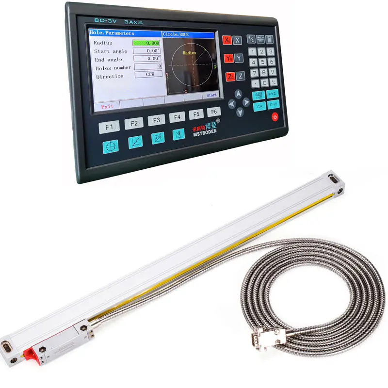 Two-And-Three-Axis-Lathe-Milling-Machine-Lcd-CNC-DRO-Linear-Scale ...