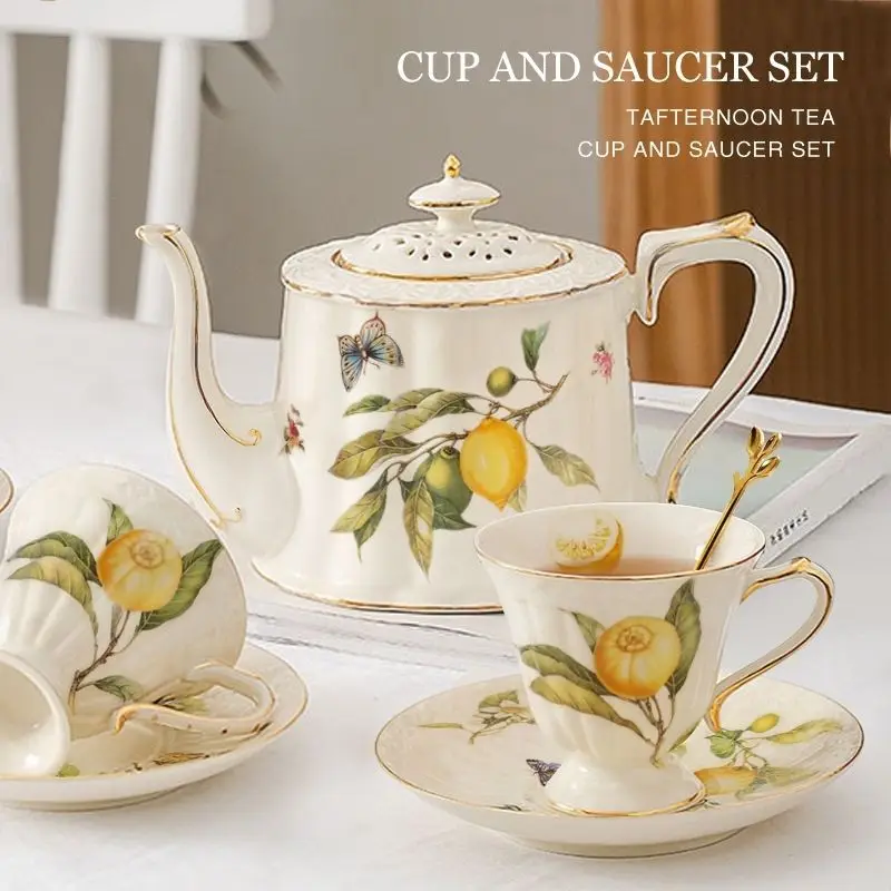 Lemon-Cup-Teapot-Espresso-Cups-Europe-Tea-Cup-And-Saucers-Set-Ceramic ...