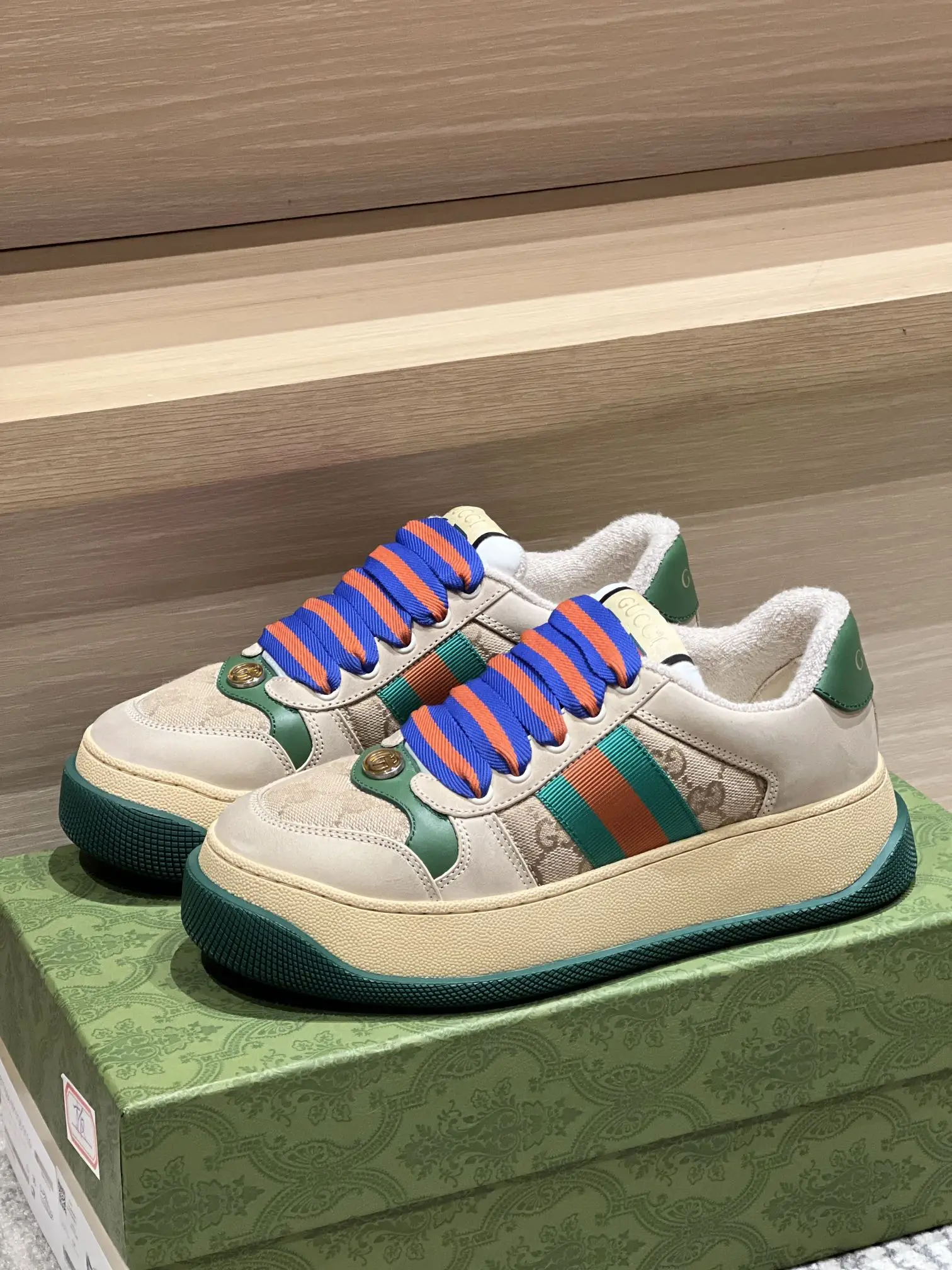 Gucci. 2024 new upgraded version of genuine leather dirty shoes bread ...