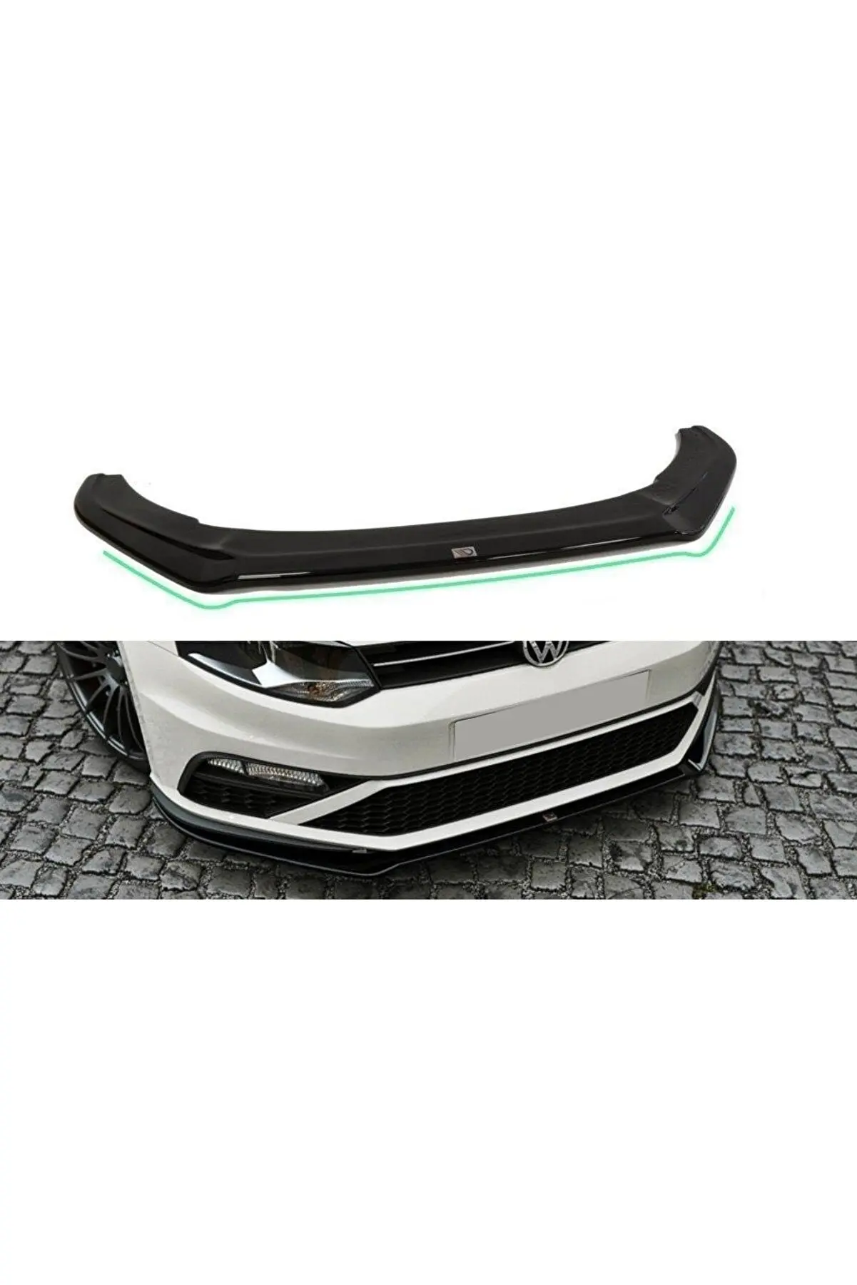 For-Volkswagen-Vw-Polo-Mk5-6c-Gti-Bumper-Front-Lip-Facelift-Models-2014 ...