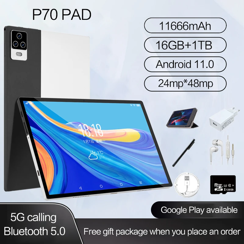 P70 pro smart office pad ultra clear screen2560 * 1600 5g/wifi/gps ...