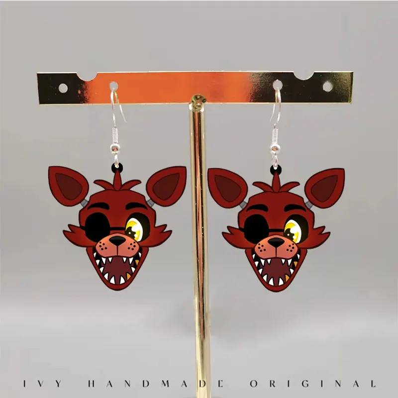 Fnaf-Earrings-Acrylic-Cute-Five-Night-At-Freddy-Dangle-Earrings ...