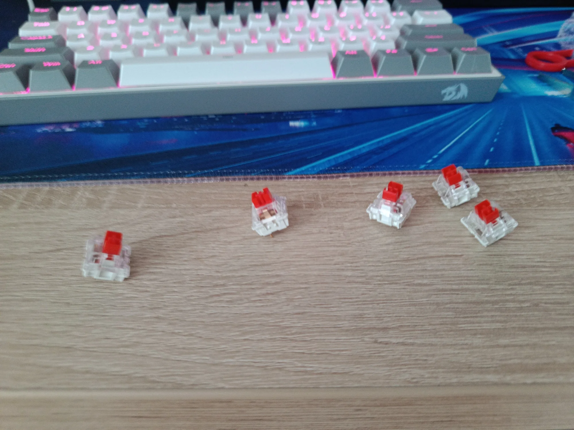 REDRAGON Fizz K617 RGB USB Mini Mechanical Gaming Wired Keyboard Red ...