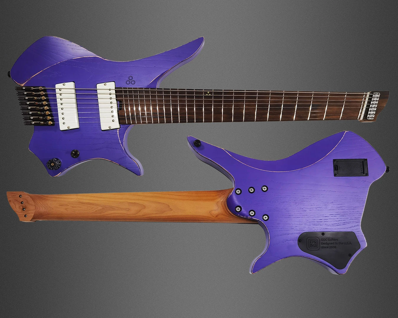 Goc Vajra Headless Guitar 8 String Vh8rpv (relic Purple) - Electric ...